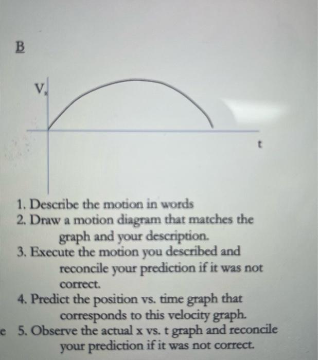 Solved 2. Draw a motion diagram that matches the graph and | Chegg.com
