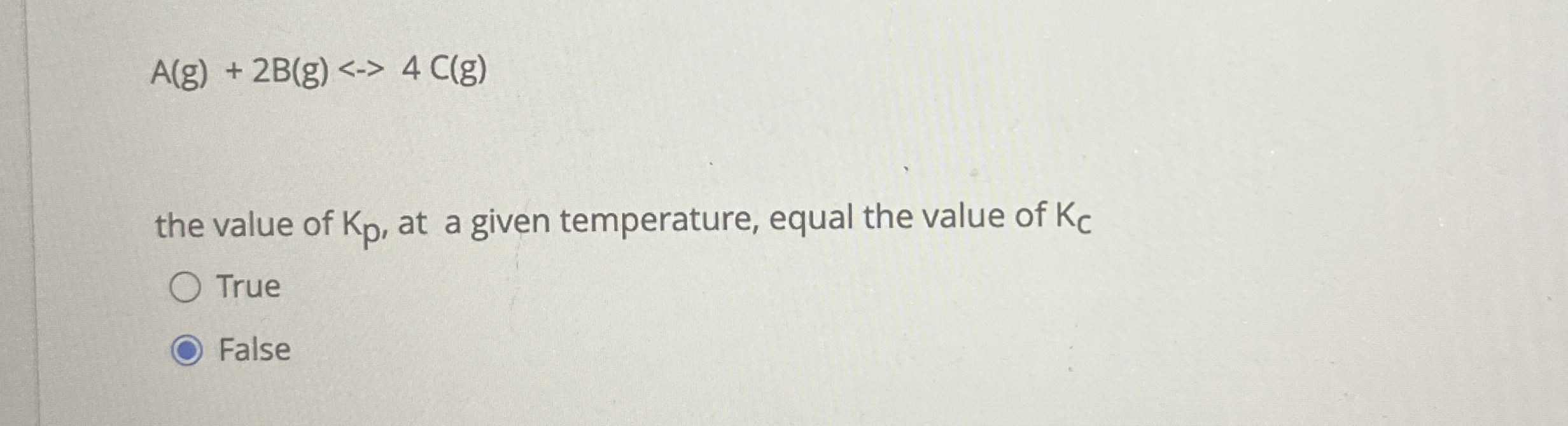 Solved A(g)+2B(g)