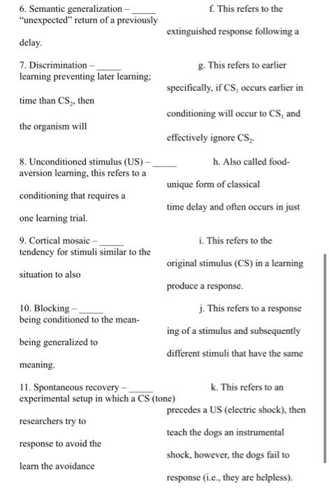 1. Learned helplessness - stimuli in the environment | Chegg.com