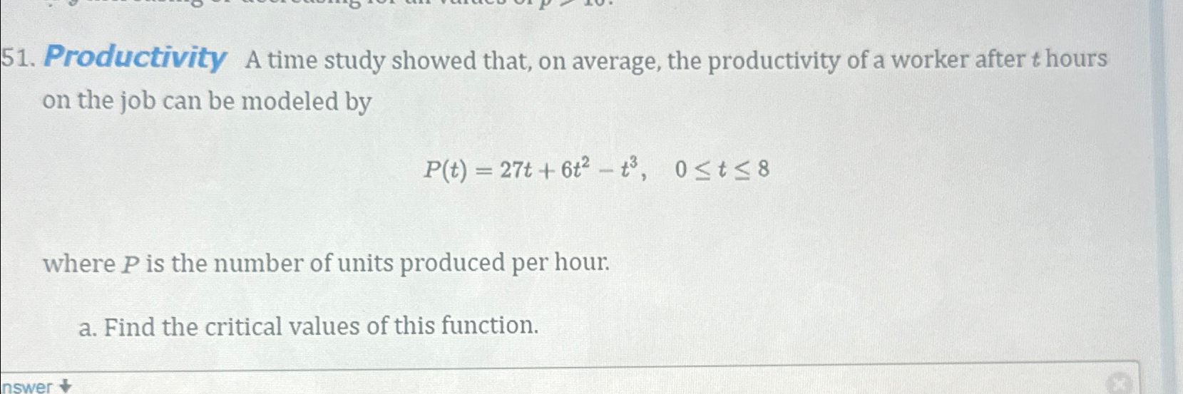 Solved Productivity A time study showed that, on average, | Chegg.com