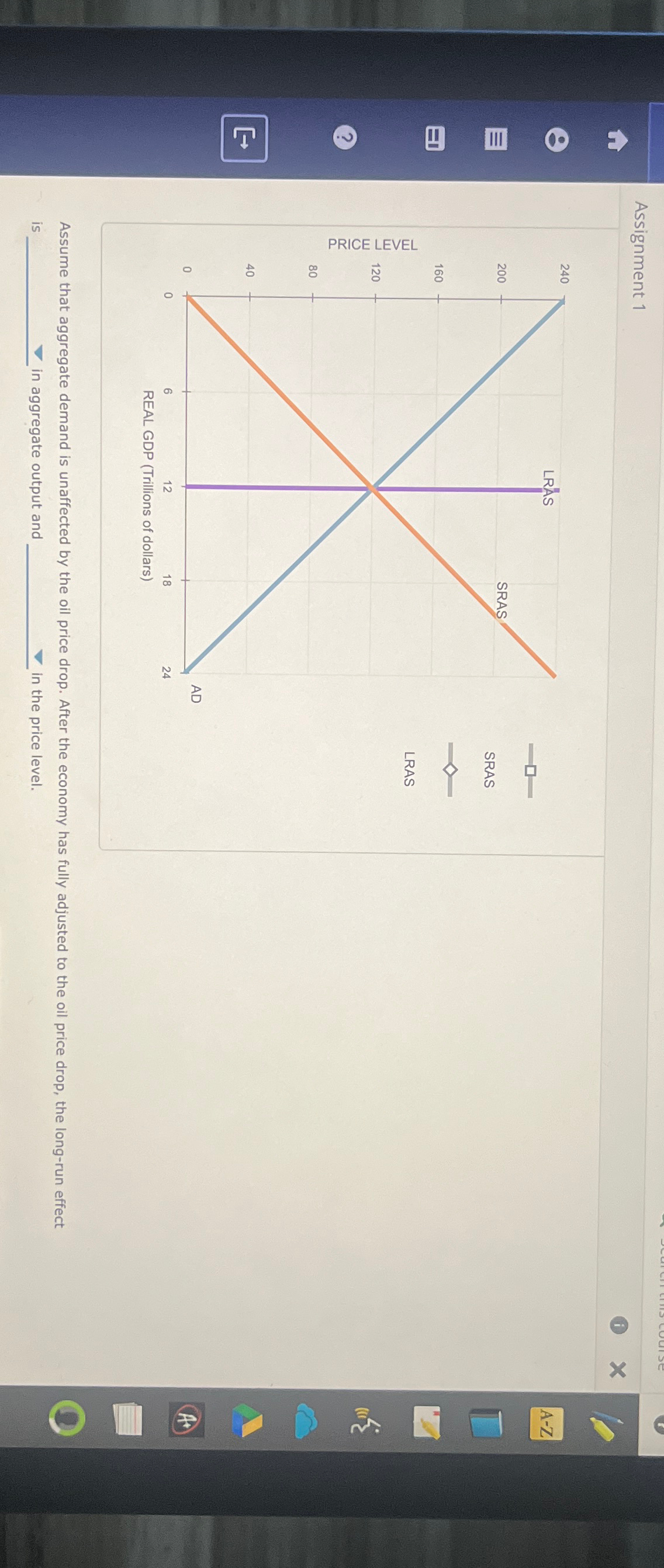 Solved Assignment 1Assume that aggregate demand is | Chegg.com