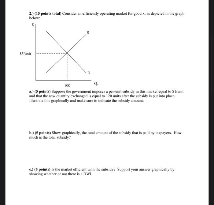 Solved 2.) (15 points total) Consider an efficiently | Chegg.com Solved 2.) (15 points total) Consider an efficiently | Chegg.com