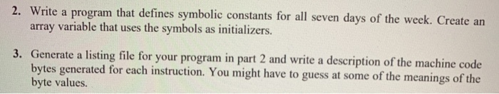 Solved 2. Write a program that defines symbolic constants | Chegg.com