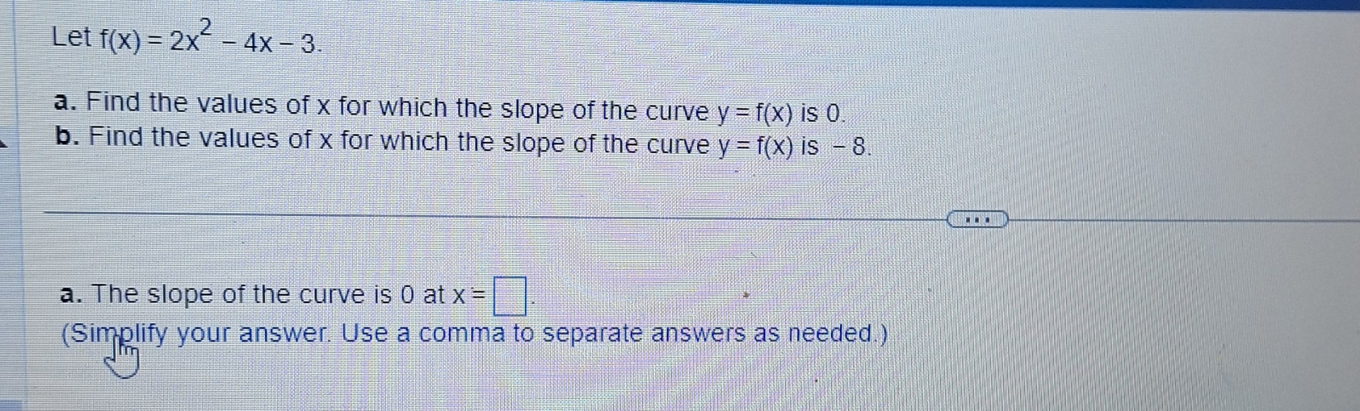 Solved Let F X 2x2 4x 3a find The Values Of X for Which