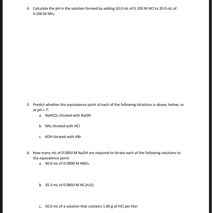 Solved 2. Calculate the pH of the solution formed when 45.0 | Chegg.com