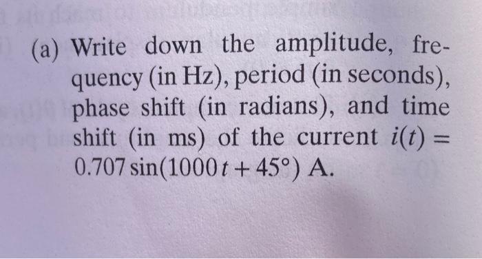 Solved 6-22. A sinusoidal voltage v(t)=10sin (1000t)V is | Chegg.com