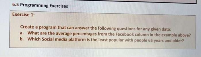 Solved Create a program that can answer the following | Chegg.com