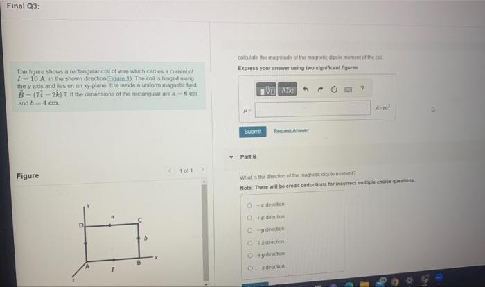 Solved This figure shous a rectangular col of wirp which | Chegg.com