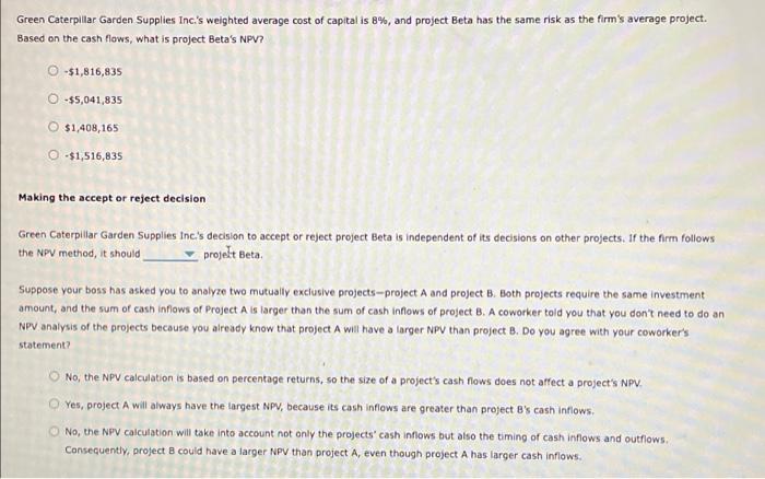 Solved The net present value (NPV) rute is considered one of | Chegg.com