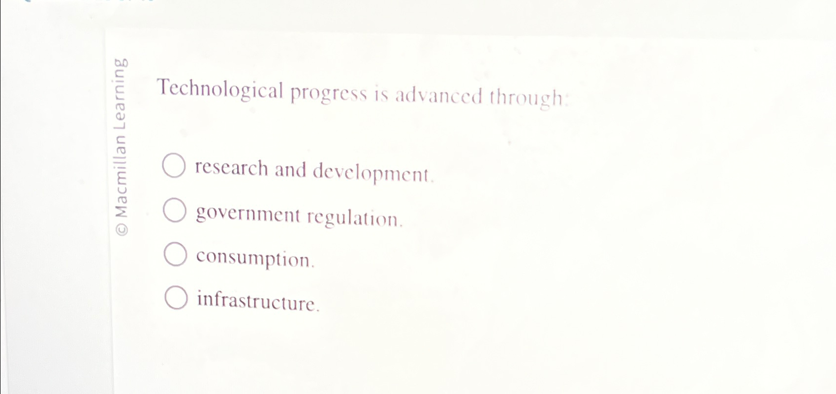 Solved () E ﻿ Technological progress is advanced | Chegg.com