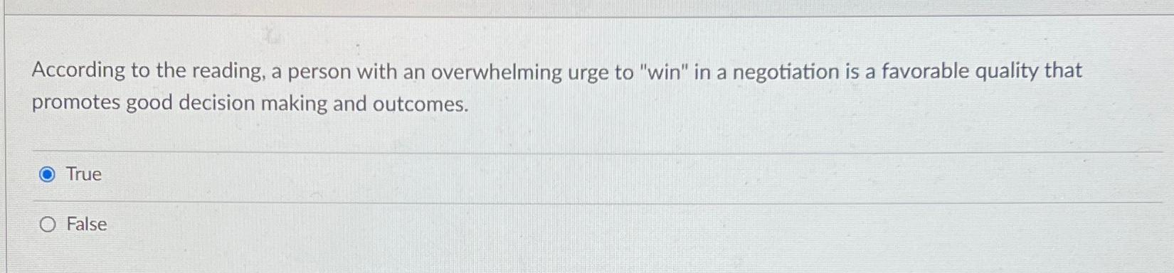 Solved According to the reading, a person with an | Chegg.com