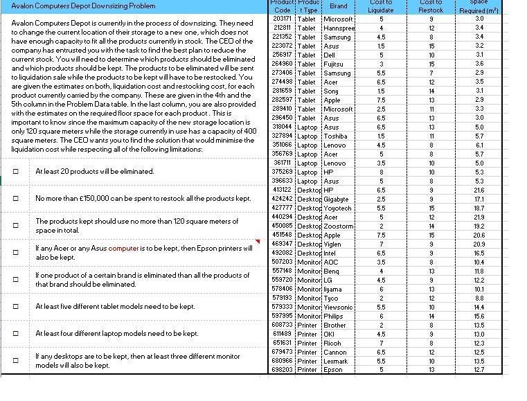 Solved How to solve this on excel, show all the steps and | Chegg.com