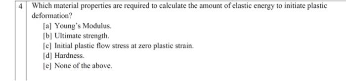 Solved a) Briefly describe the procedure to deform | Chegg.com