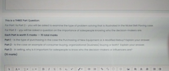 Solved This is a THREE Part Question:For Part 1 ﻿& Part 2 - | Chegg.com
