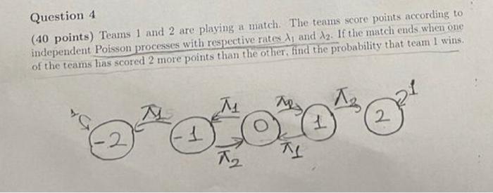 Solved Question 4 (40 points) Teams 1 and 2 are playing a | Chegg.com Solved Question 4 (40 points) Teams 1 and 2 are playing a | Chegg.com