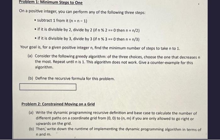 Solved On A Positive Integer You Can Perform Any Of The 4394