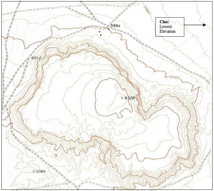 Solved The map extract below shows a hill from the USGS 7.5 | Chegg.com