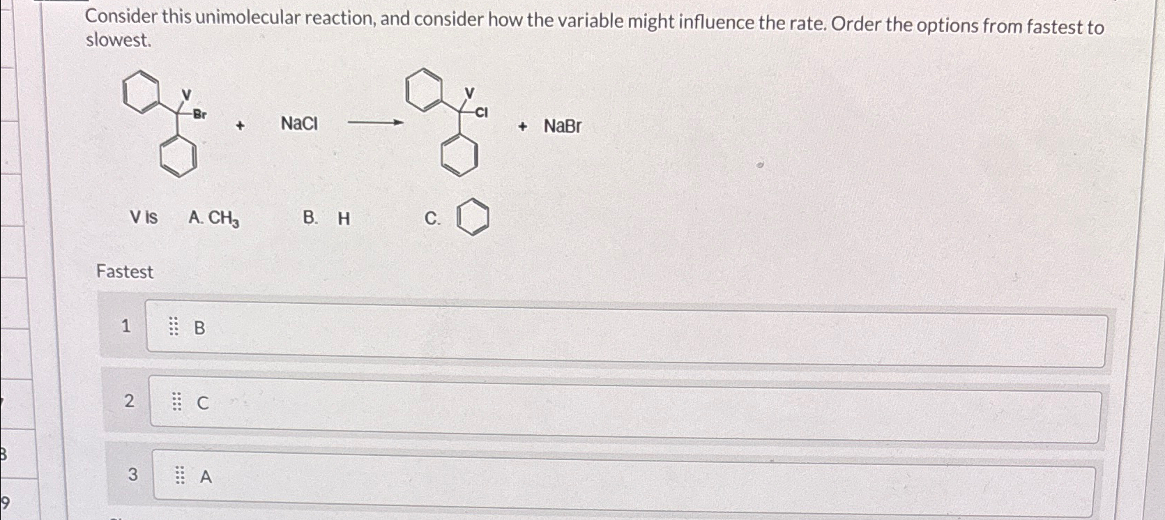 Solved Consider this unimolecular reaction, and consider how | Chegg.com