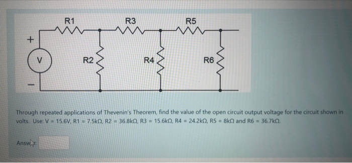 Solved R2 Through repeated applications of Thevenin's | Chegg.com