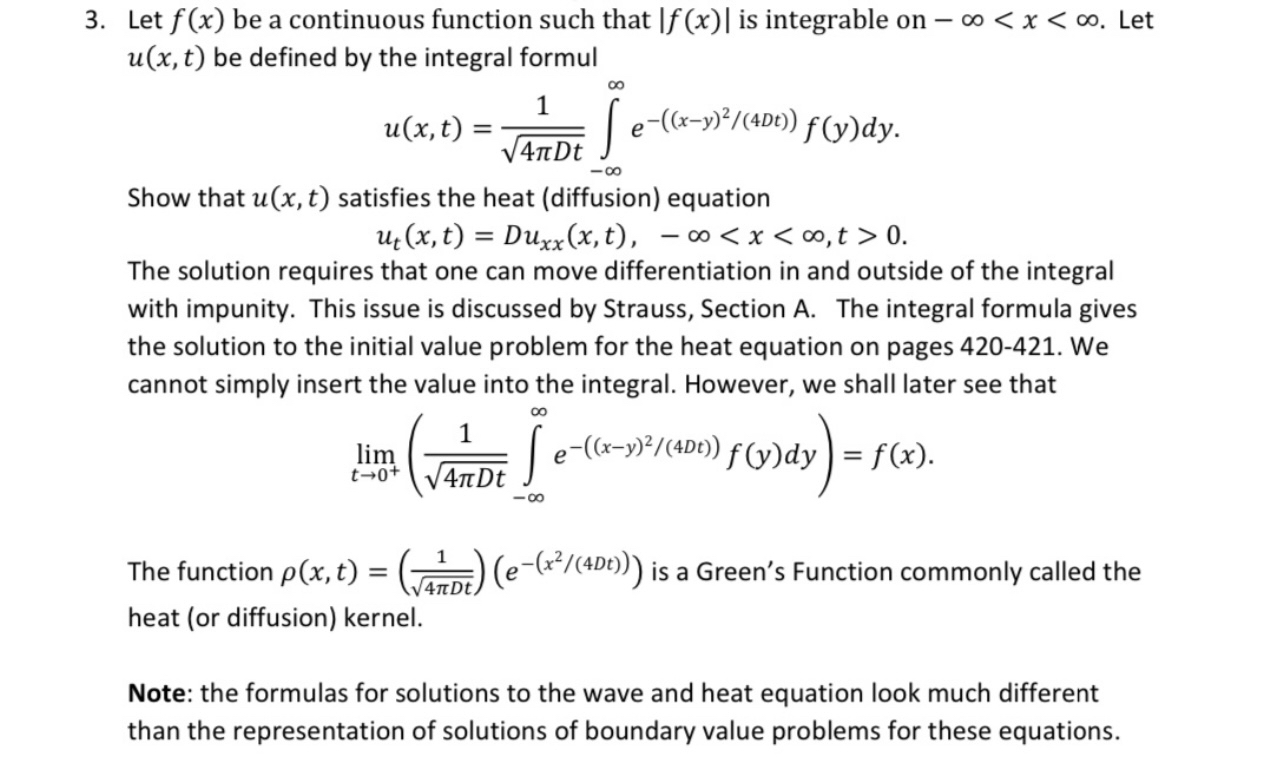 Solved Let F X ﻿be A Continuous Function Such That F X
