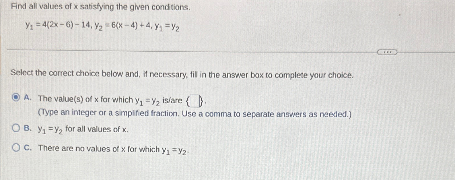 Solved Find all values of x ﻿satisfying the given | Chegg.com
