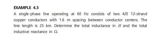 Solved EXAMPLE 4.6 For the single-phase line in Example 43, | Chegg.com