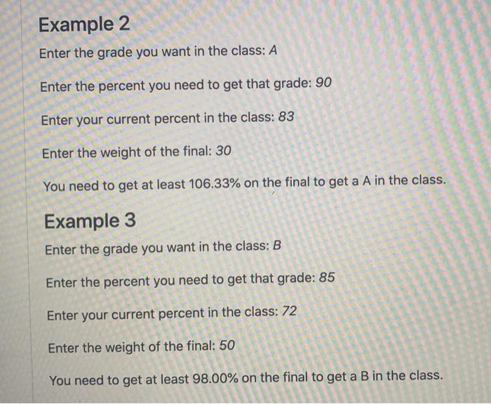 Solved Problem Description One question I get asked | Chegg.com
