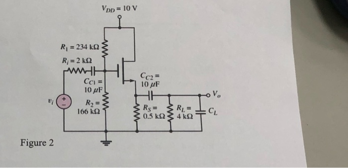 Solved 2 (12%) For the circuit is Figure 2, the transistor | Chegg.com