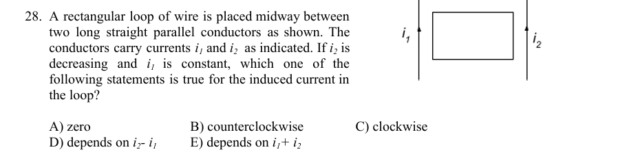 Solved A rectangular loop of wire is placed midway | Chegg.com