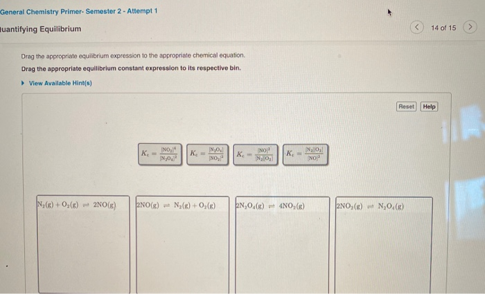 Solved General Chemistry Primer- Semester 2 - Attempt 1 | Chegg.com