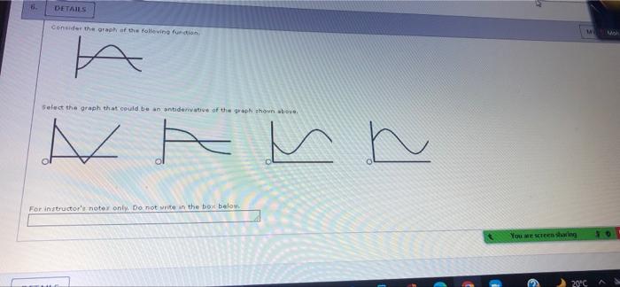 Solved 6. DETAILS Consider the graph of the following | Chegg.com