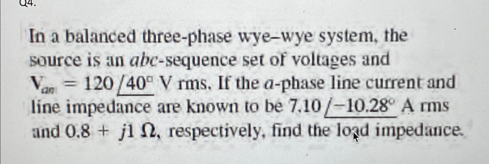 In a balanced three-phase wye-wye system, the source | Chegg.com