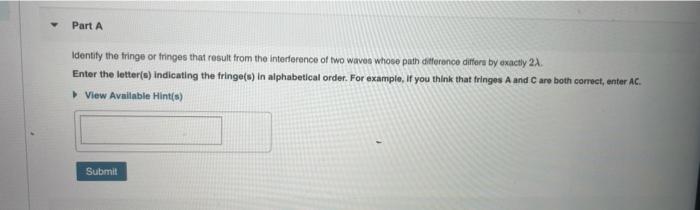 Solved (Figure 1) shows the interference pattern obtained in | Chegg.com