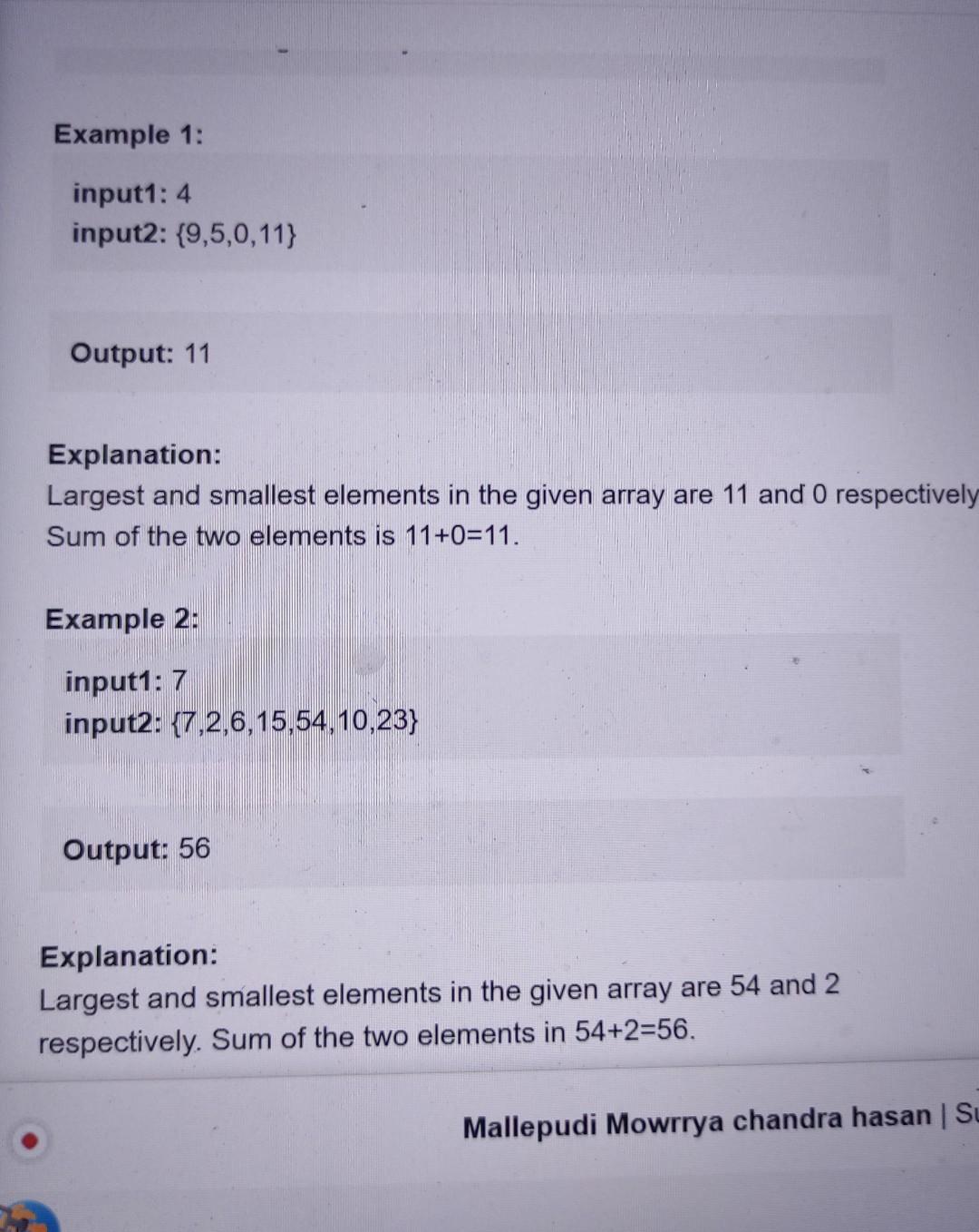 Solved Number Sum Given an array of size n, write a function | Chegg.com