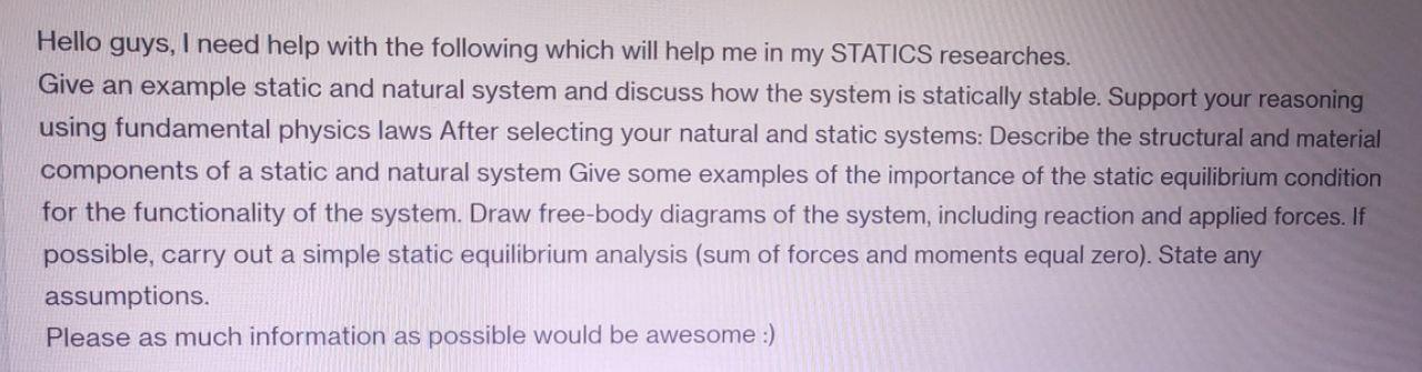 Solved Hello guys, I need help with the following which will | Chegg.com