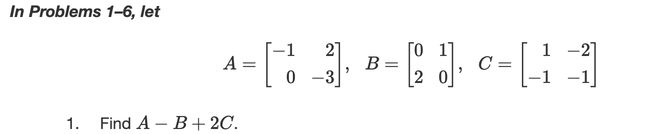 Solved In Problems 1-6, | Chegg.com