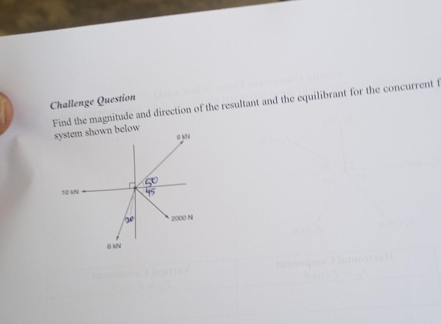 Solved Challenge Question Find the magnitude and direction | Chegg.com