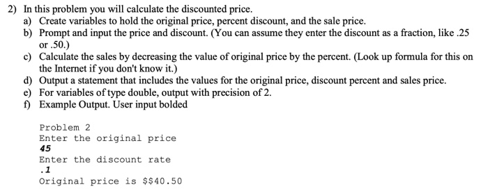 Solved 2) In this problem you will calculate the discounted | Chegg.com