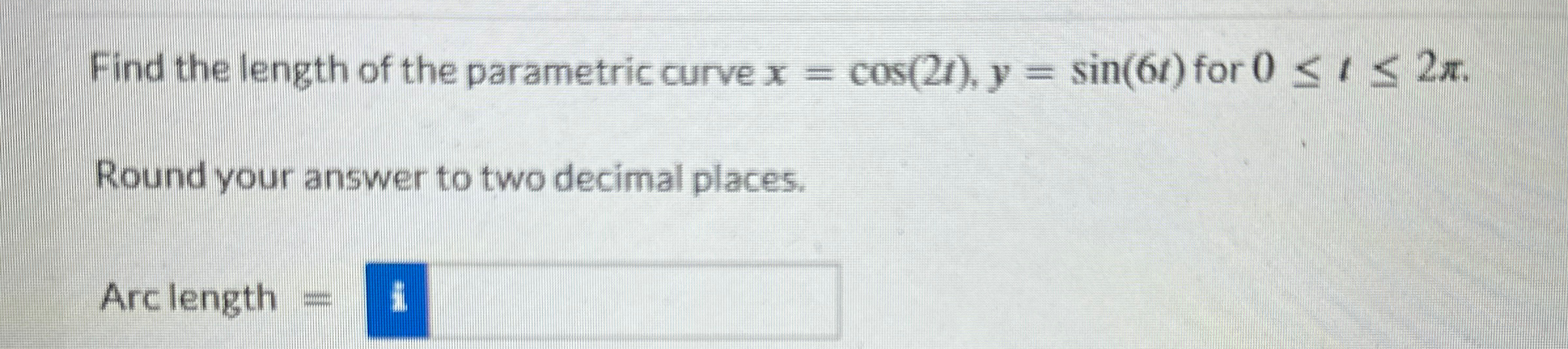 Solved Find the length of the parametric curve | Chegg.com