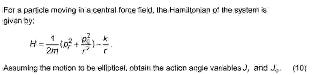 Solved For a particle moving in a central force field, the | Chegg.com