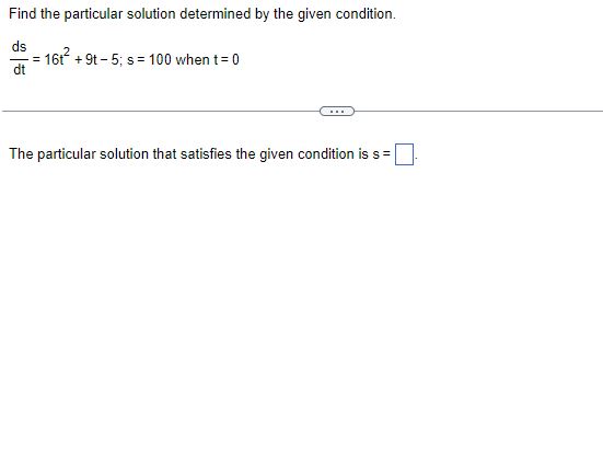 Solved Find the particular solution determined by the given | Chegg.com