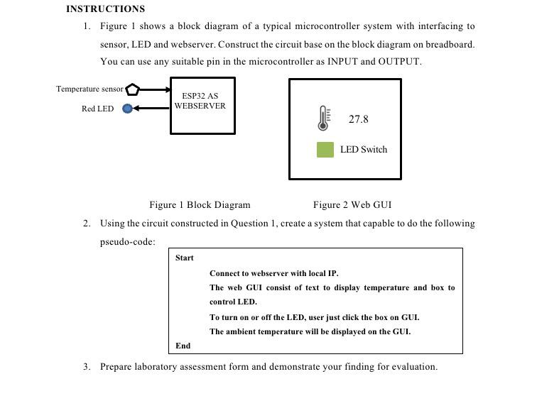 Solved INSTRUCTIONSFigure 1 ﻿shows a block diagram of a | Chegg.com