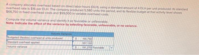 Solved A company allocates overhead based on direct labor | Chegg.com