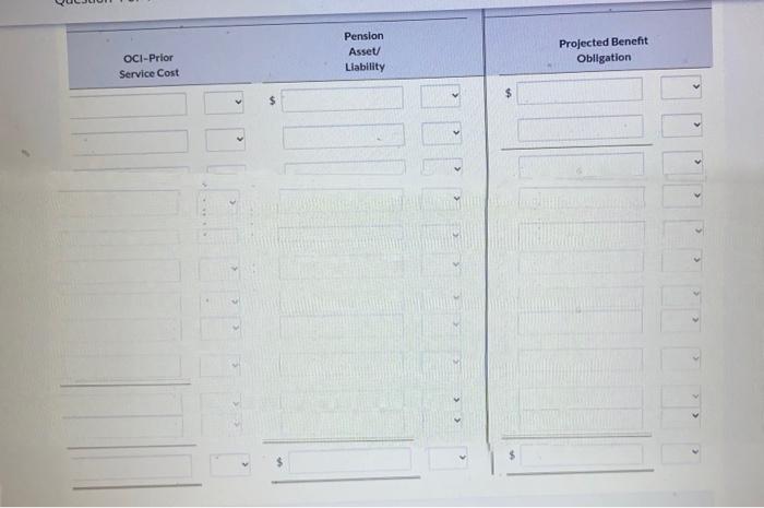 Solved Projected benefit obligation, 1/1/25 (before | Chegg.com