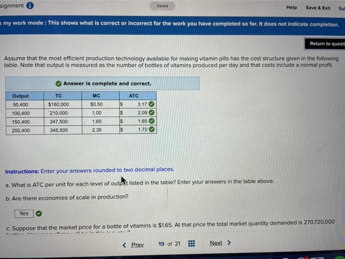 Solved signment Saved Help Save & Exit Sul my work mode : | Chegg.com