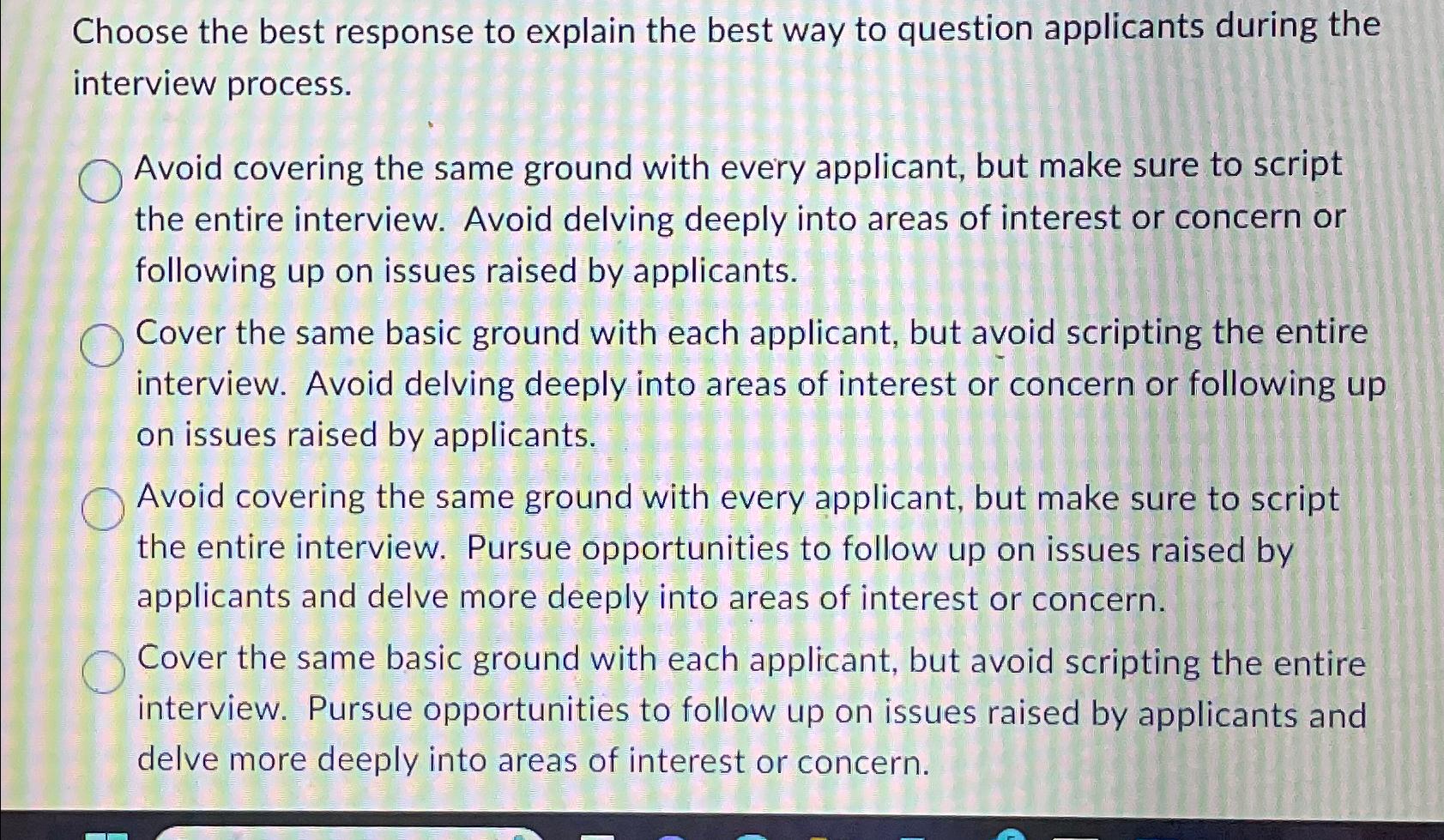 Solved Choose the best response to explain the best way to | Chegg.com