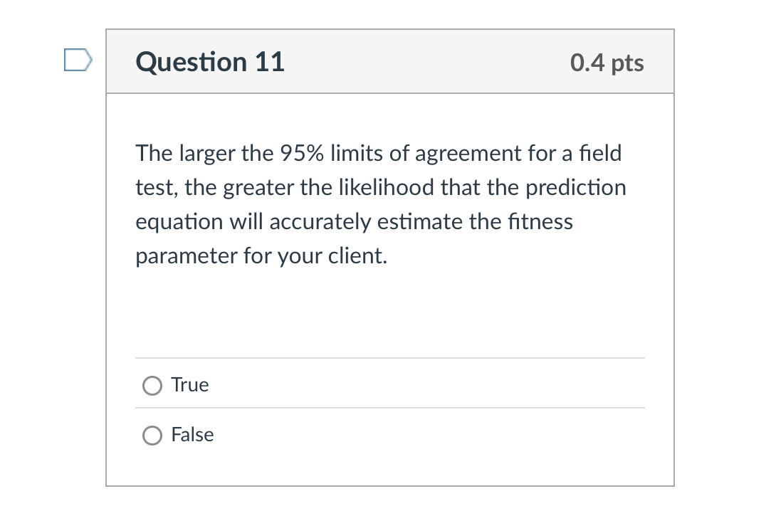 Solved by an EXPERT Question 110.4 ﻿ptsThe larger the 95% ﻿limits of | Chegg.com