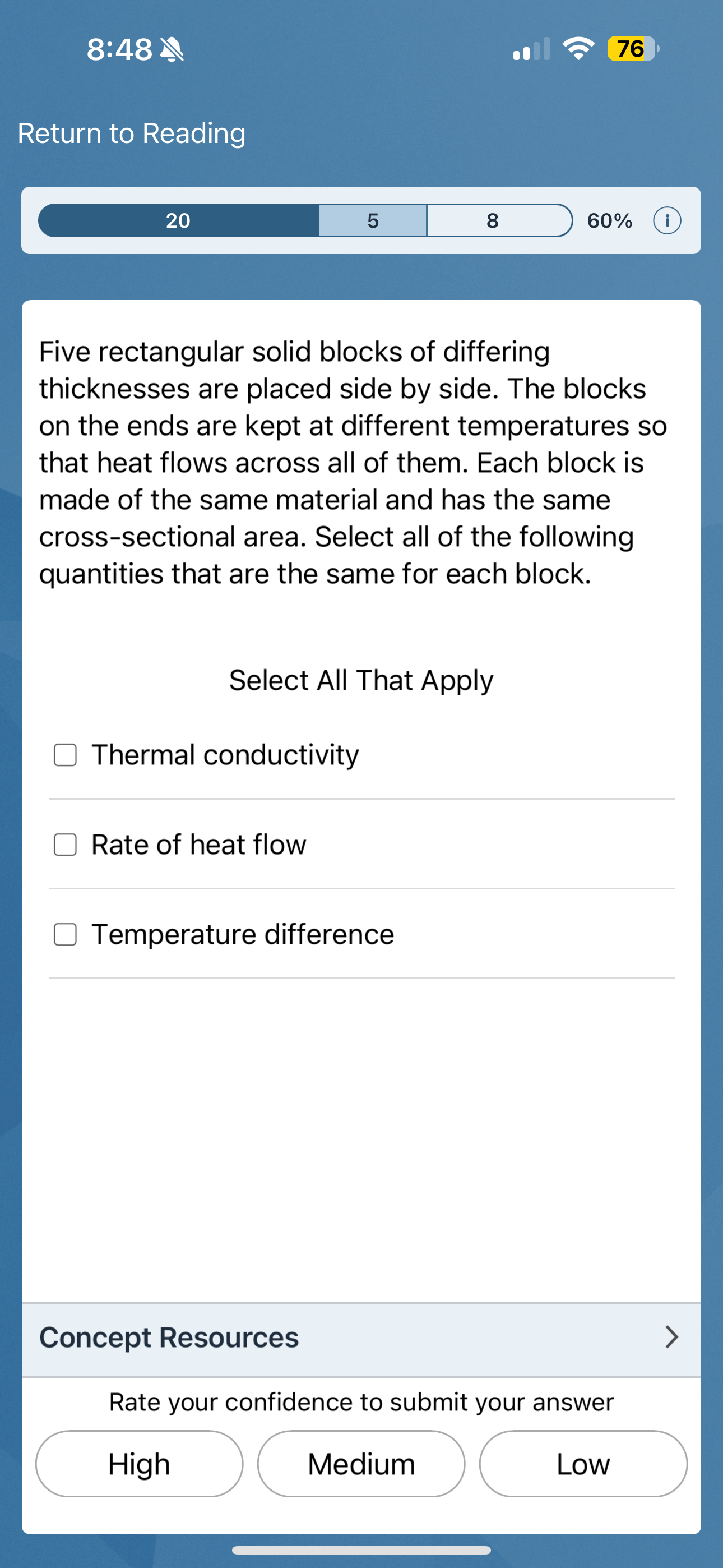 Solved 8:4876Return to Reading205860%(i)Five rectangular | Chegg.com
