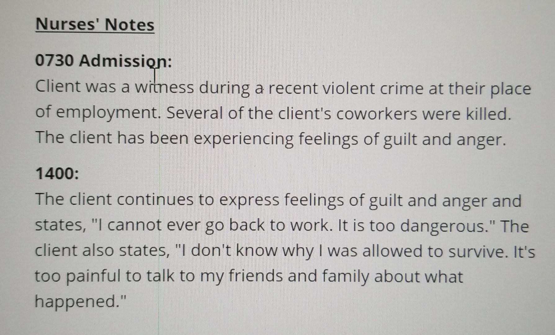 Solved The nurse is providing teaching to the client. Which | Chegg.com