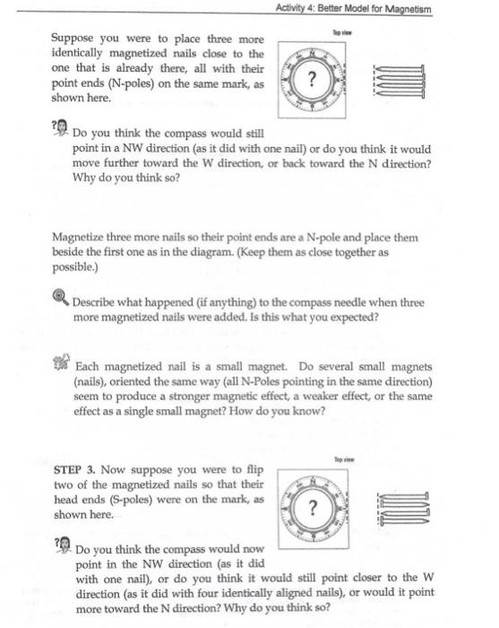 Solved Exploration \#1: How do collections of magnets | Chegg.com